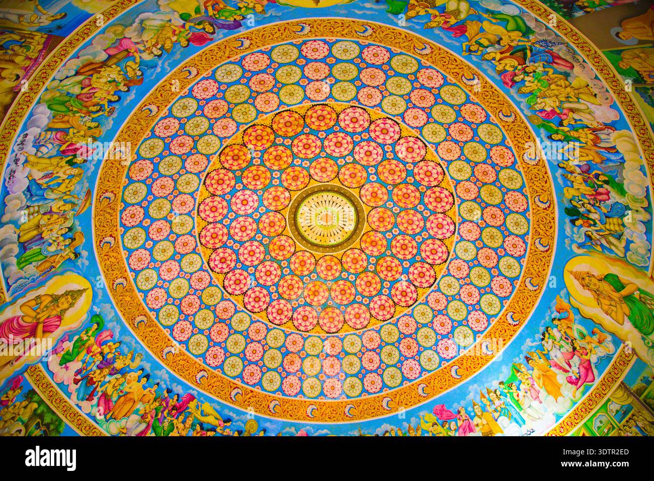 Sri Lanka, Kandy, Asgiriya temple, Asgiri Pagoda, buddhist, religious ...