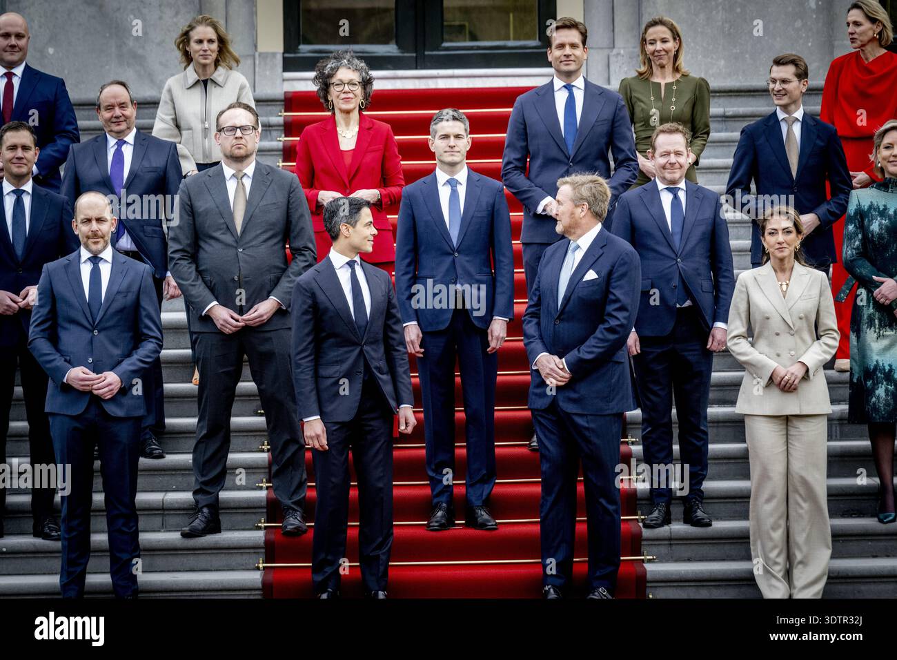 THE HAGUE - King Willem-Alexander and Prime Minister Job Jetten with ...