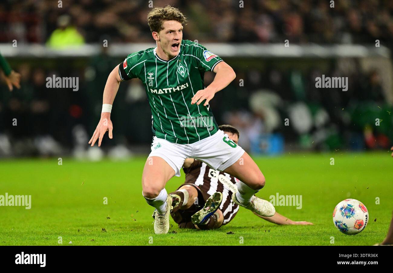 Jens Stage (Bremen) Hamburg, February 22, 2026, Football, Bundesliga ...