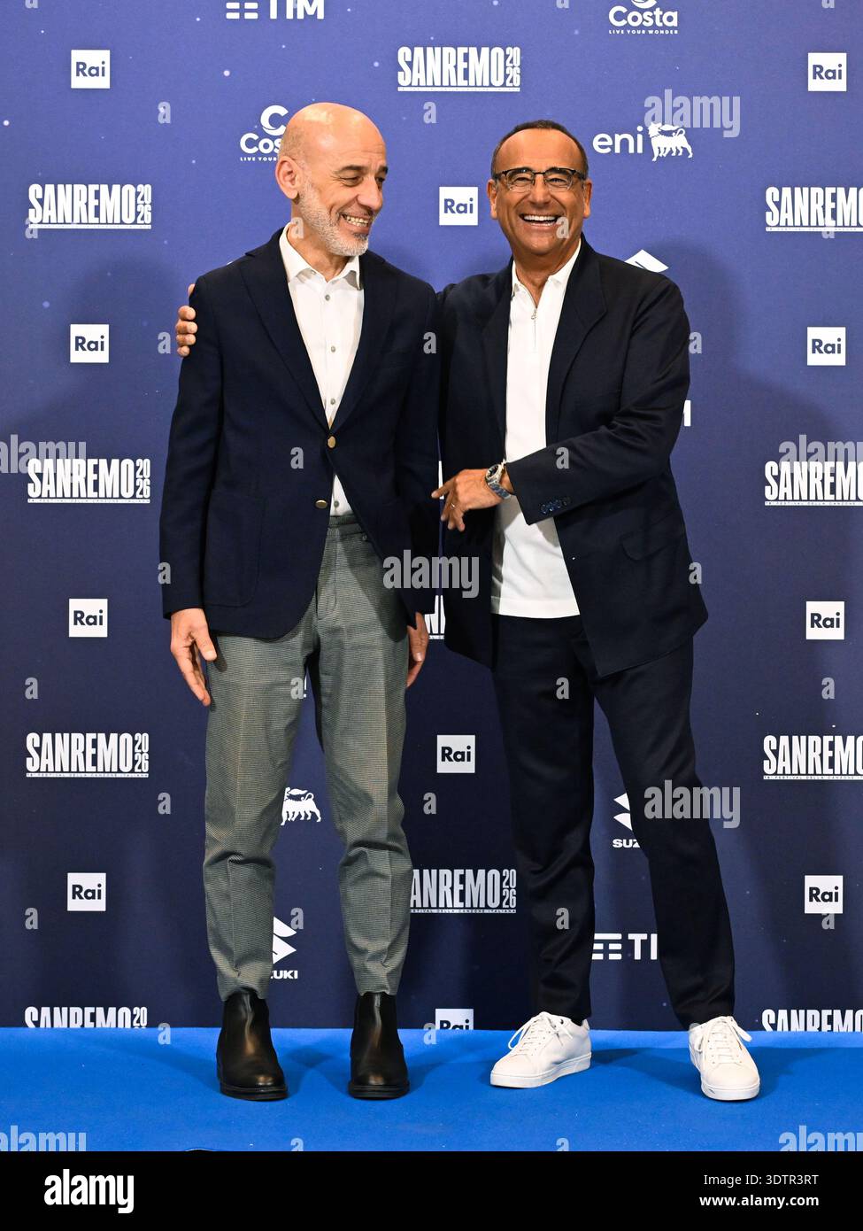 Sanremo, 76th Italian Song Festival. Photocall featuring Main Partner ...