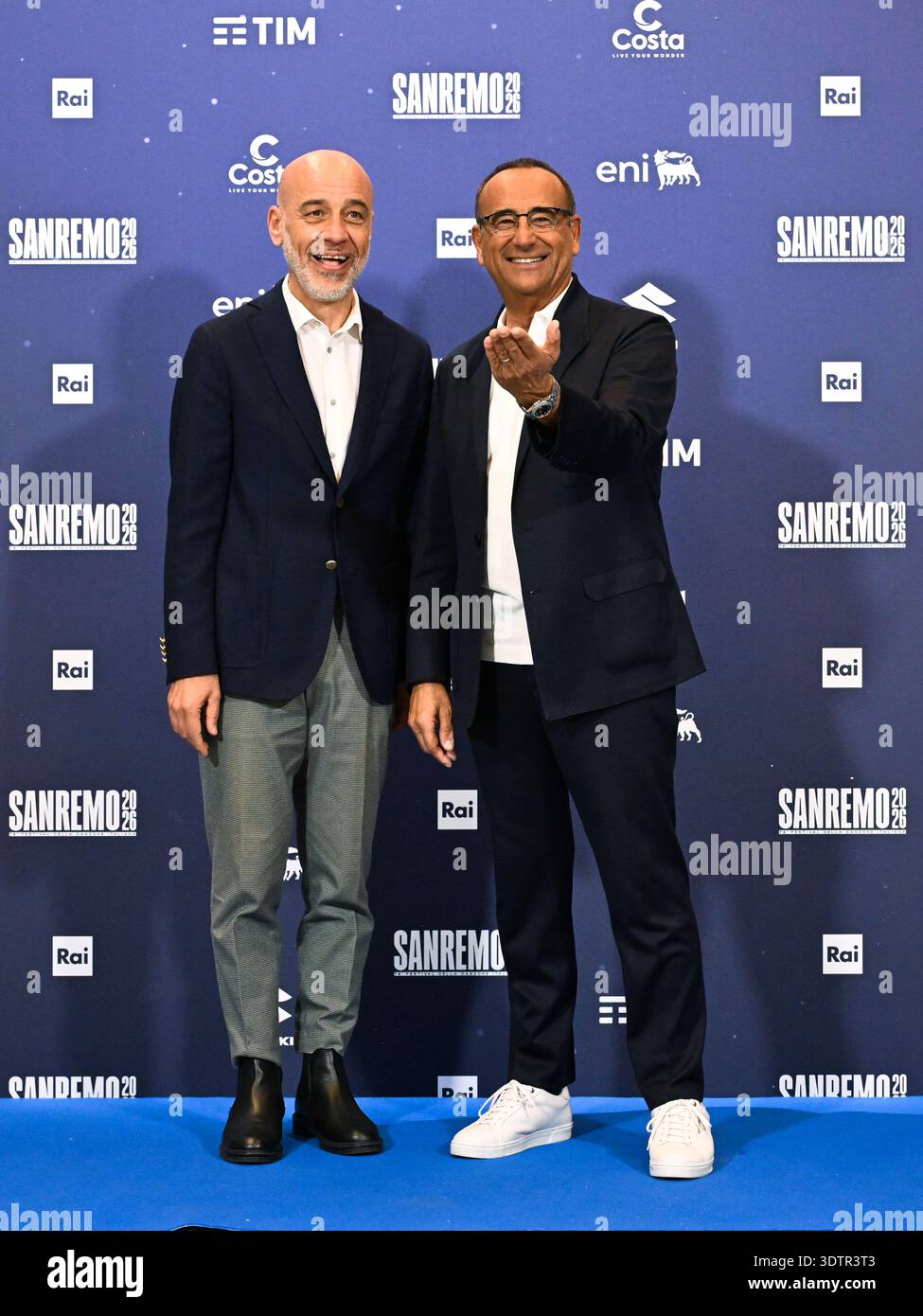 Sanremo, 76th Italian Song Festival. Photocall featuring Main Partner ...