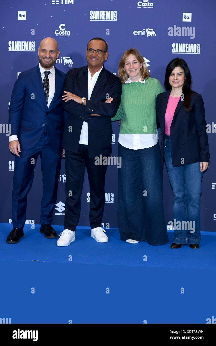 Sanremo, 76th Italian Song Festival - Rai Pubblicità photocall - in the ...
