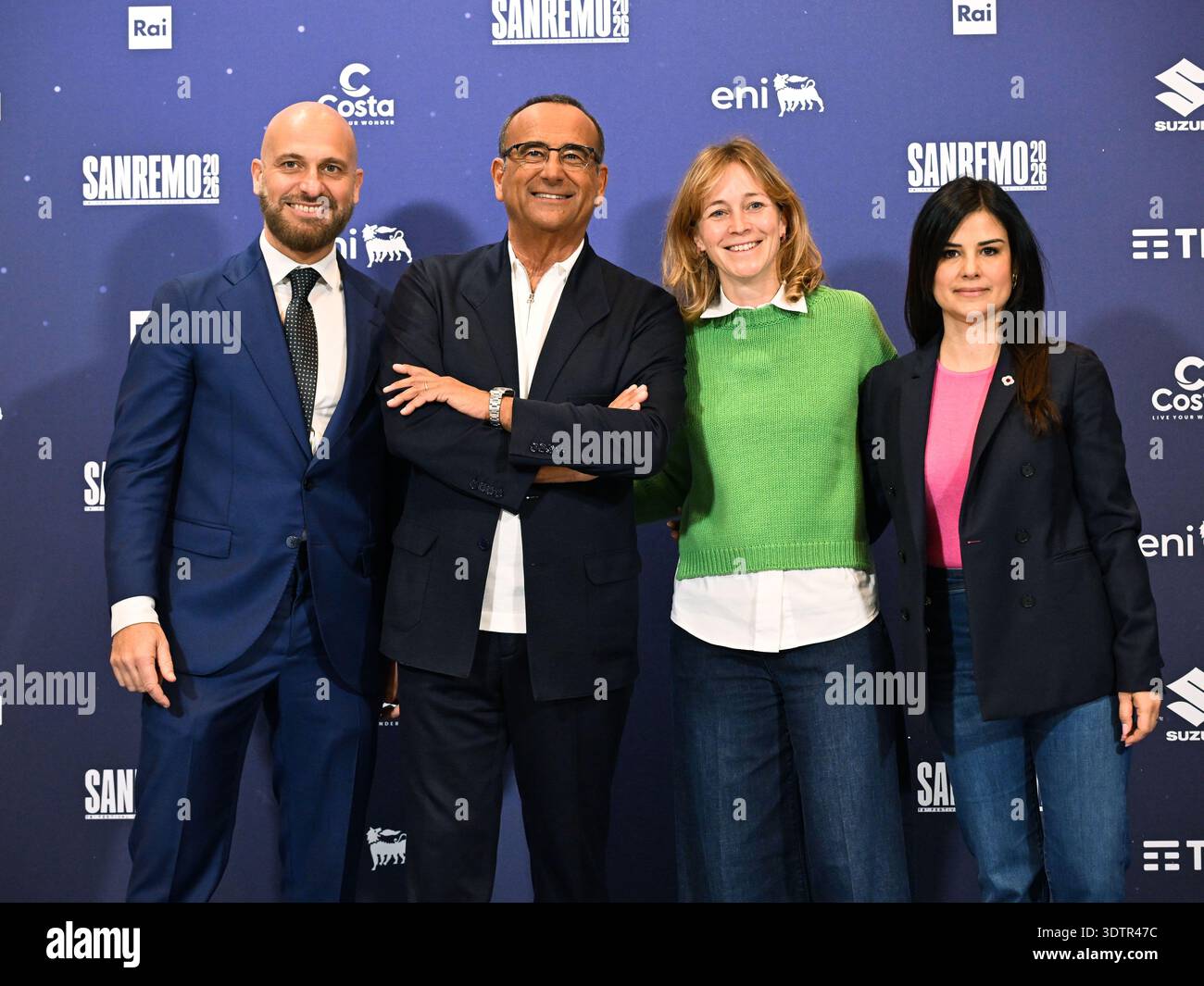 Sanremo, 76th Italian Song Festival. Photocall featuring Main Partner ...