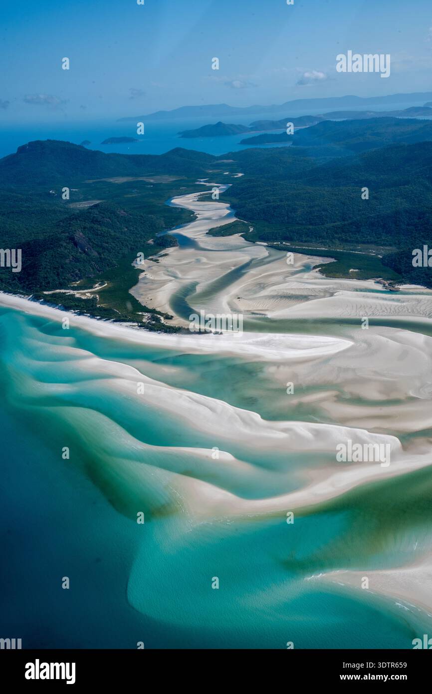 Aerial view beautiful whitehaven beach hi-res stock photography and ...