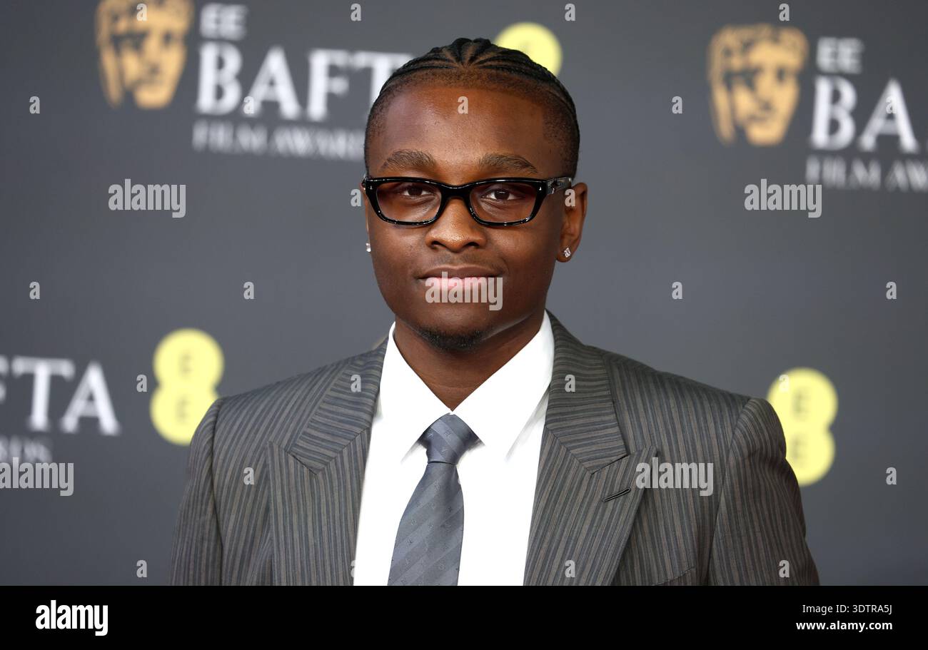 Miles Caton attends the BAFTA Film Awards at the Royal Festival Hall in ...