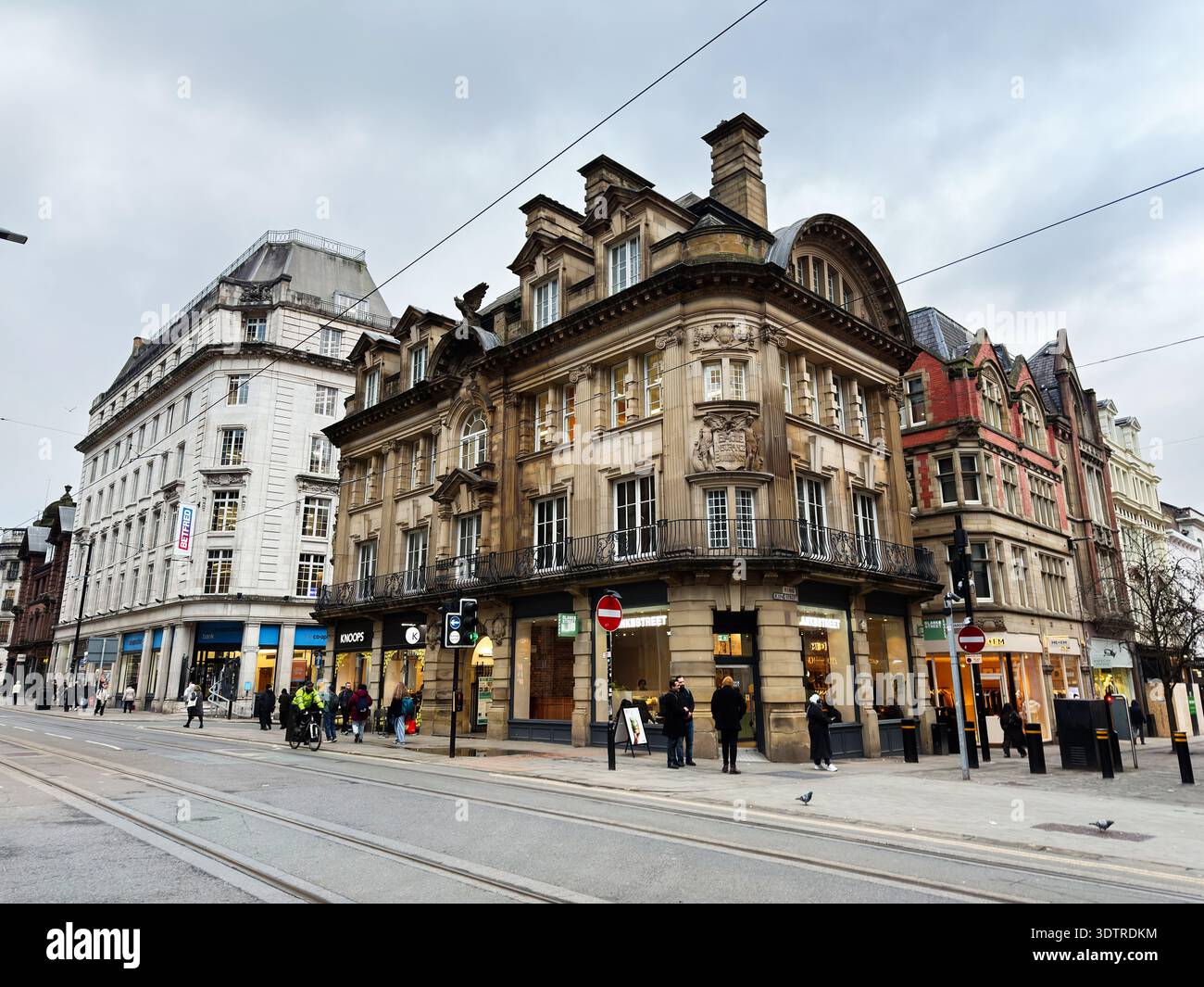 Manchester, UK - January 29, 2026: Busy urban scene in Manchester ...