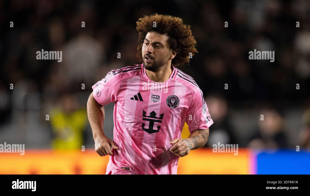 Inter Miami defender Maximiliano Falcón (37) runs during an MLS soccer ...