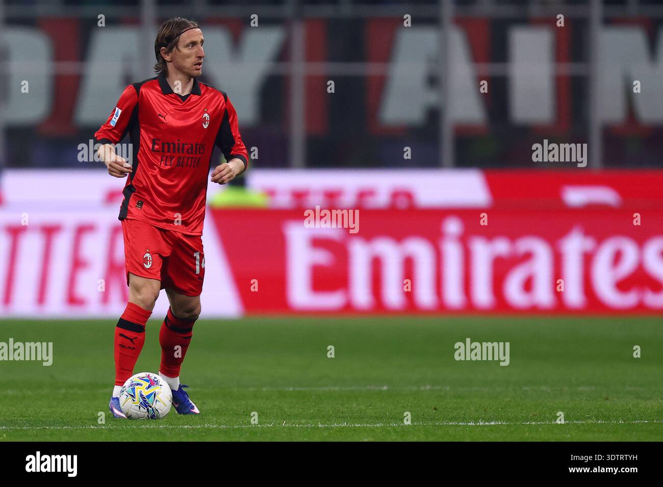 Luka Modric of Ac Milan in action during the Serie A match beetween Ac ...