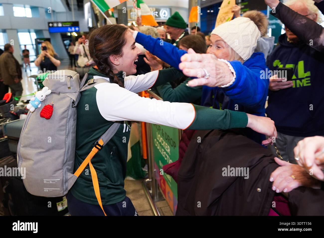 Ireland's Anabelle Zurbay during the Team Ireland homecoming at Dublin ...