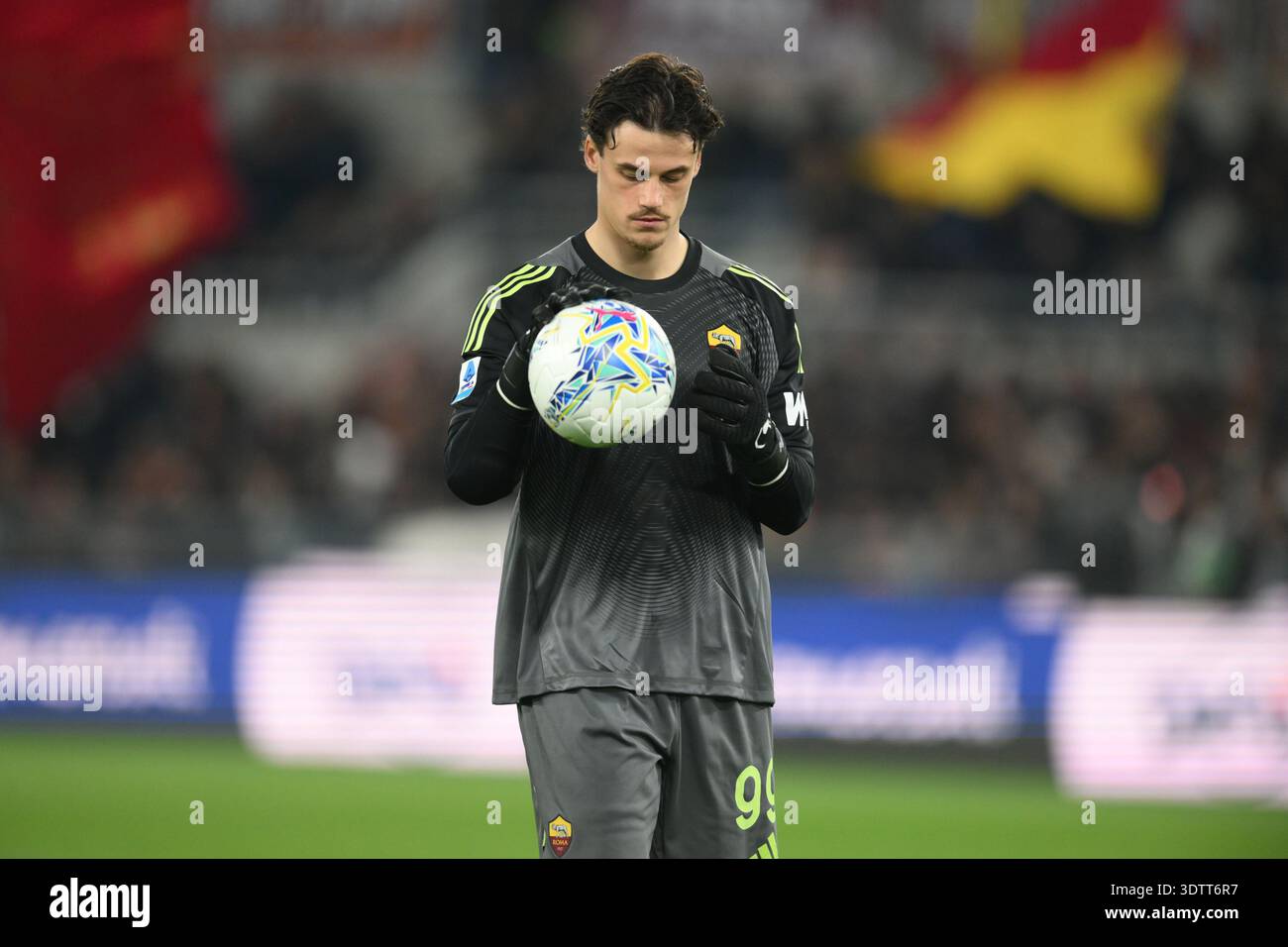 Olimpico Stadium, Rome, Italy - Mile Svilar of AS Roma during Serie A ...