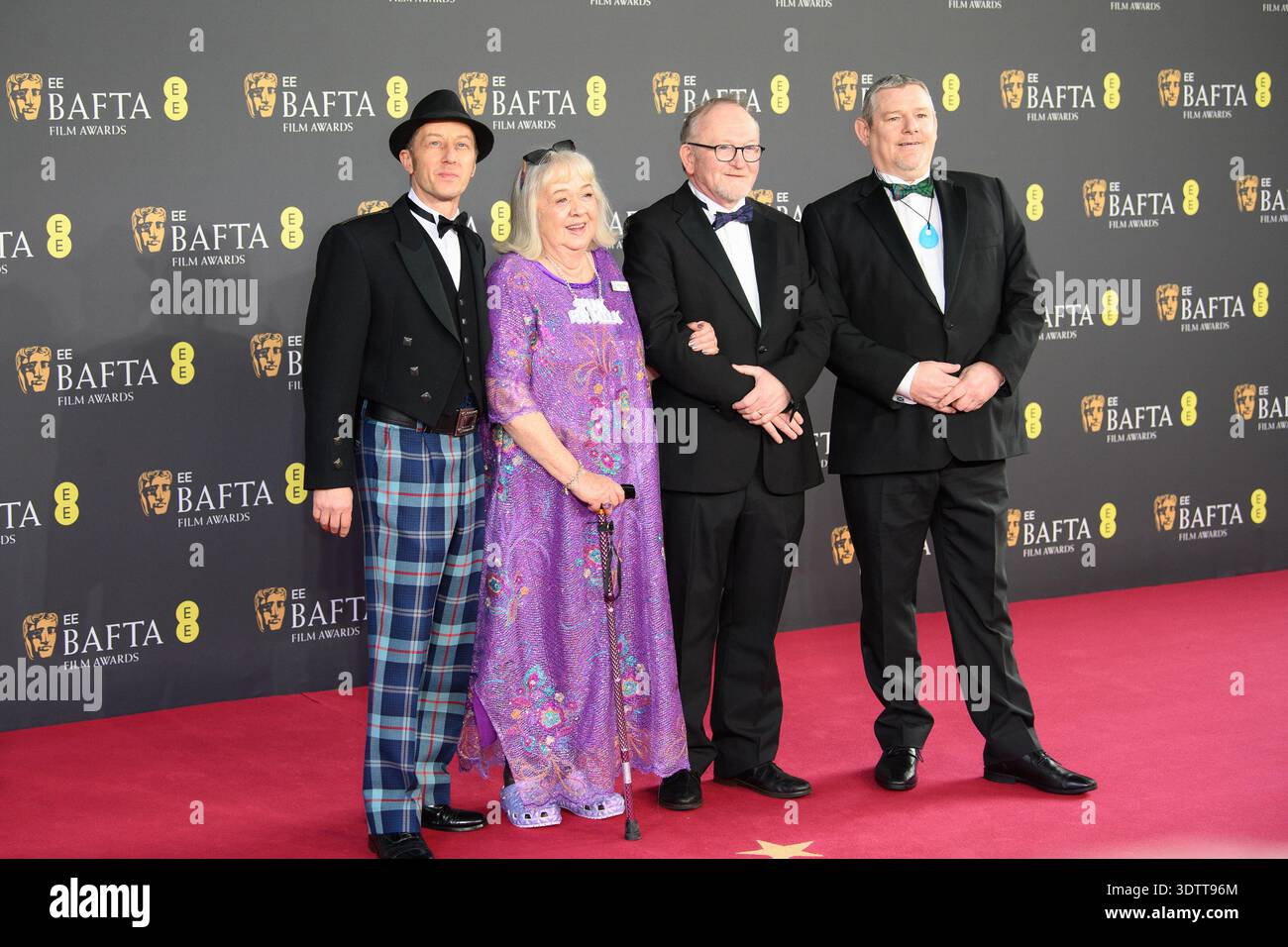 London, UK. 22 Feb, 2026. Pictured: Dottie Achenbach (2nd left) and ...