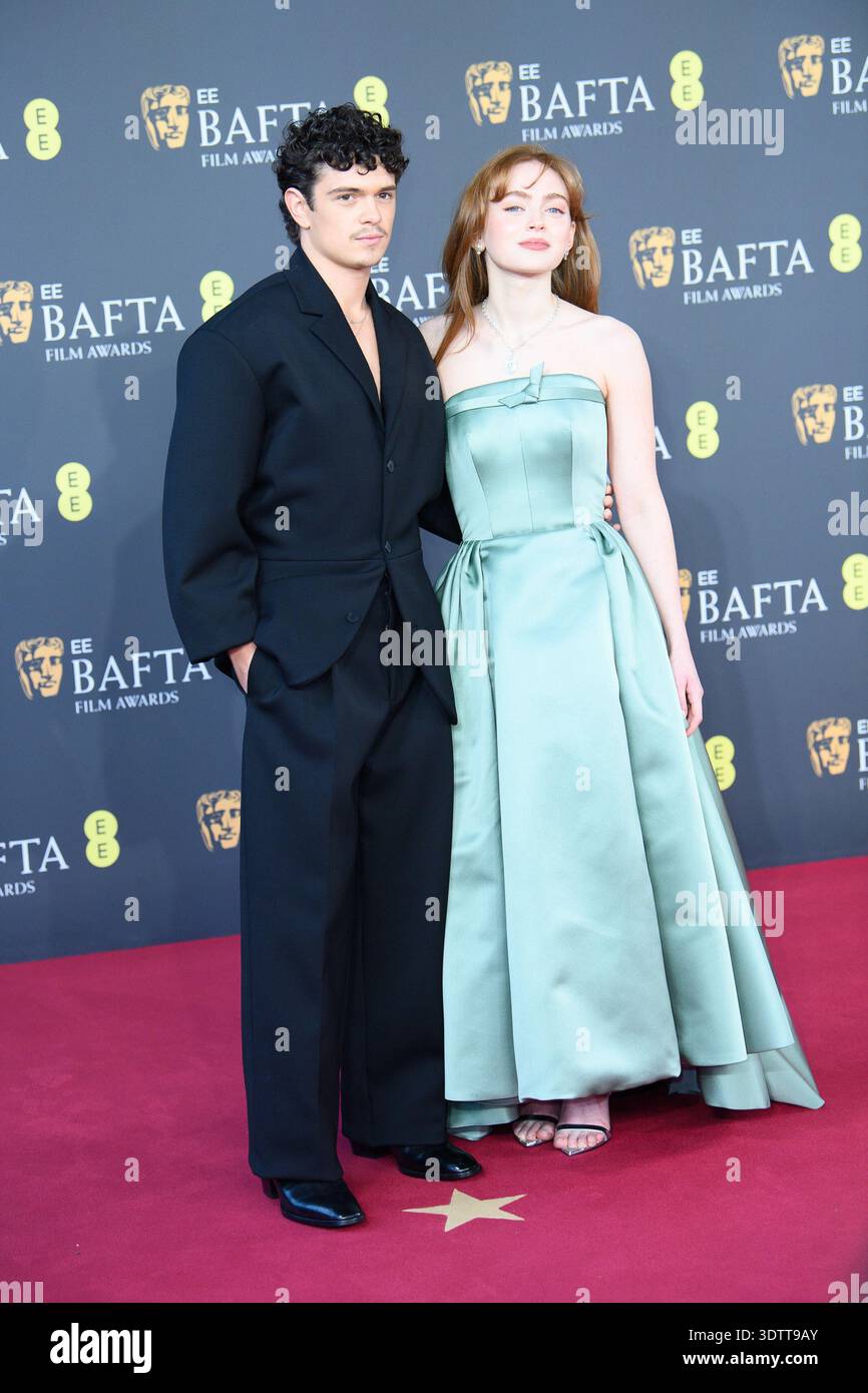 London, UK. 22 Feb, 2026. Pictured: Noah Jupe and Sadie Sink attends ...