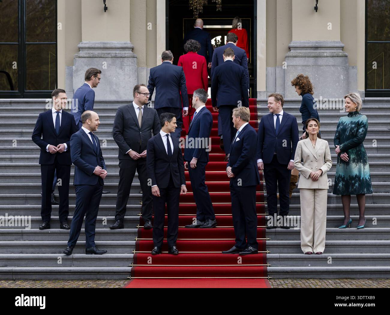 THE HAGUE – King Willem-Alexander traditionally poses for a photo with ...