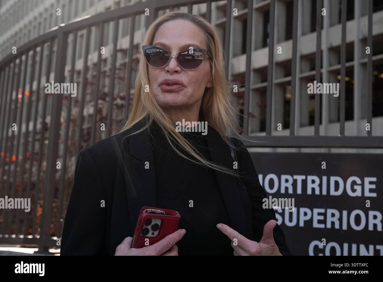 Christina Fulton, the mother of son Weston Coppola Cage, leaves the the ...