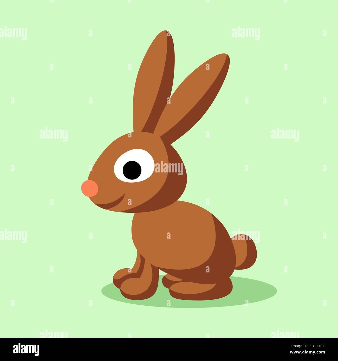 Cute bunny sitting Stock Vector Images - Alamy