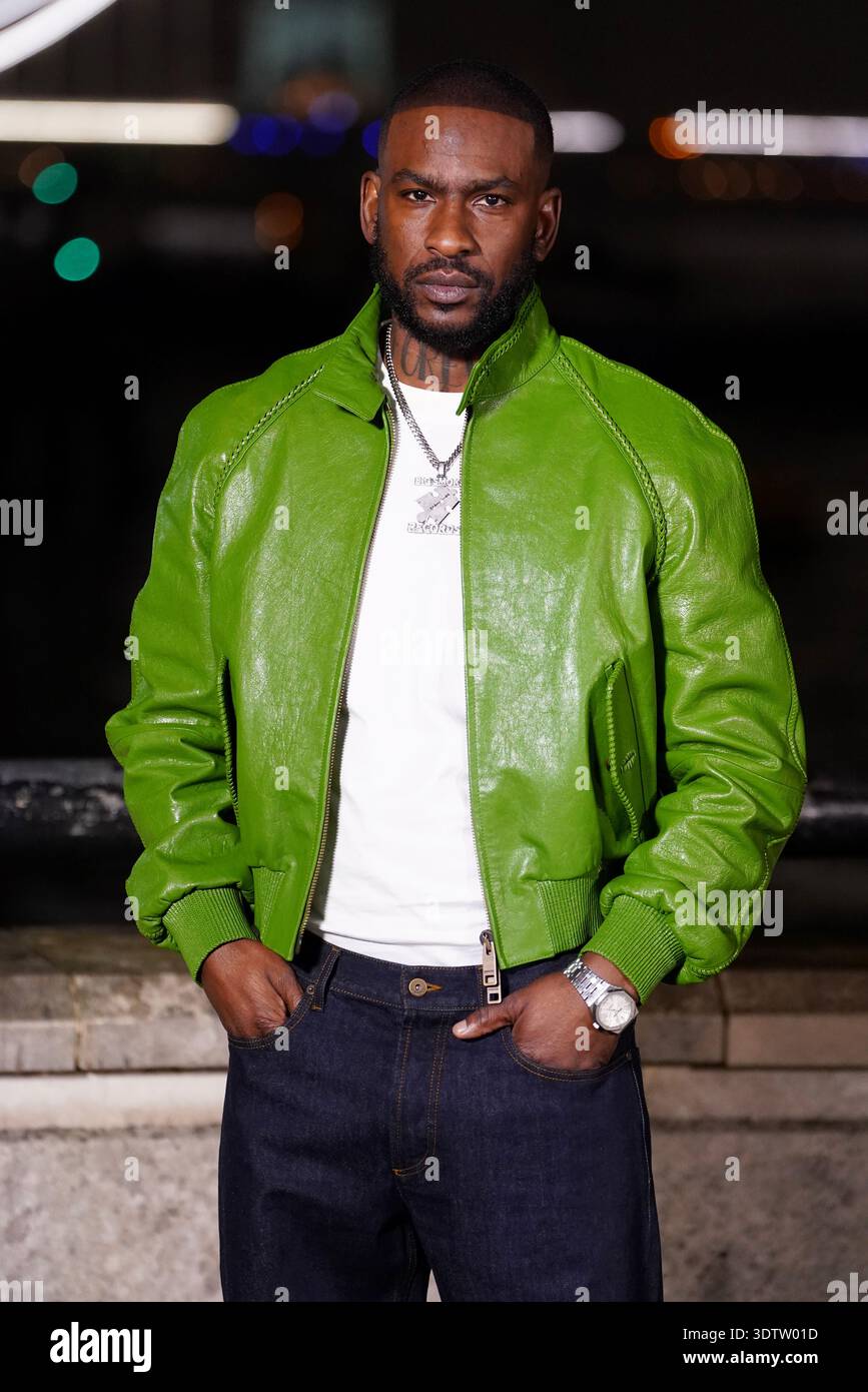 Skepta attends the Burberry show at 1 Old Billingsgate Walk, London ...