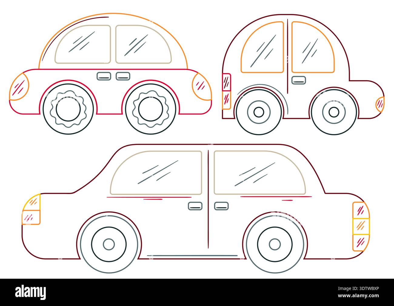 Coloring book pages shapes hi-res stock photography and images - Alamy