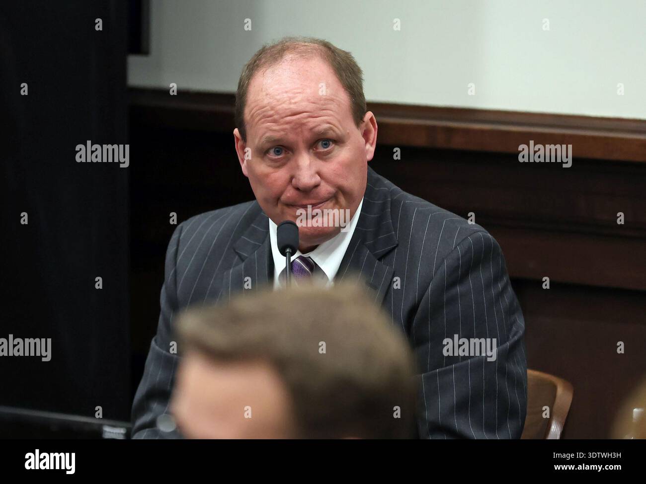 Ty Pine, former FirstEnergy lobbyist, gives testimony during the trial ...