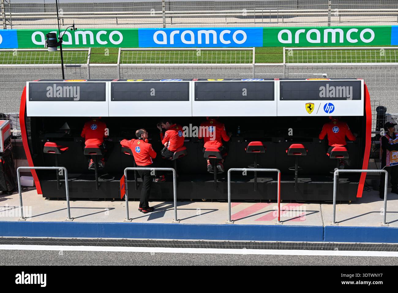 Ferrari pit wall hi-res stock photography and images - Alamy