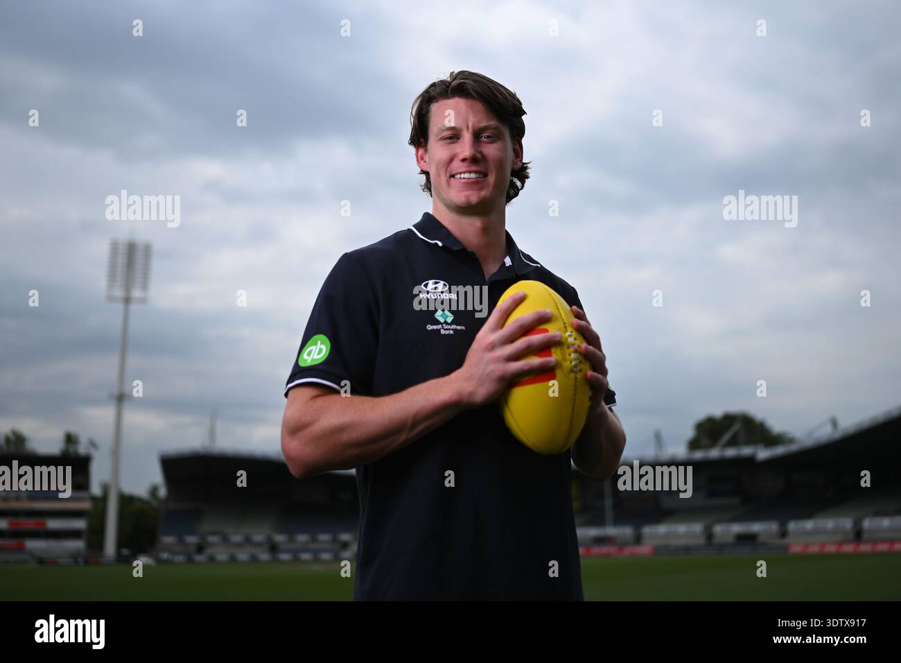 Sam Walsh of Carlton poses for a photo at Ikon Park in Melbourne ...