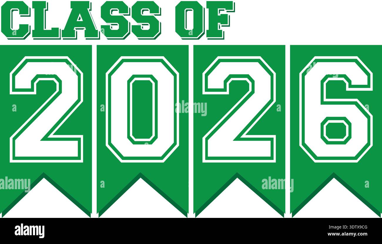 Class 2026 graduate green hi-res stock photography and images - Alamy