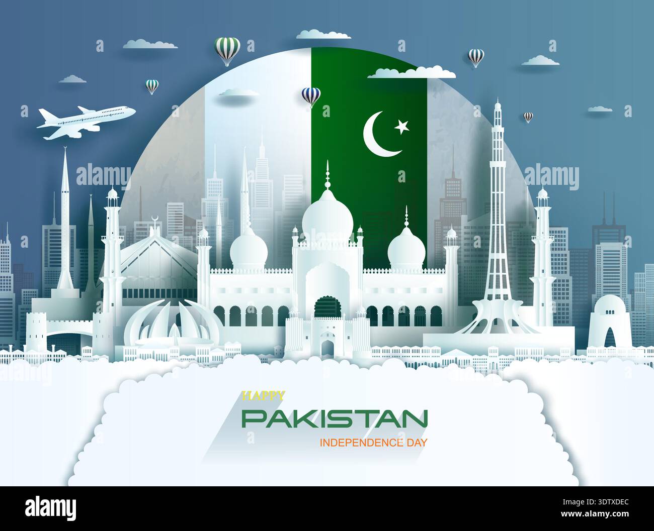 Islamabad panorama Stock Vector Images - Alamy