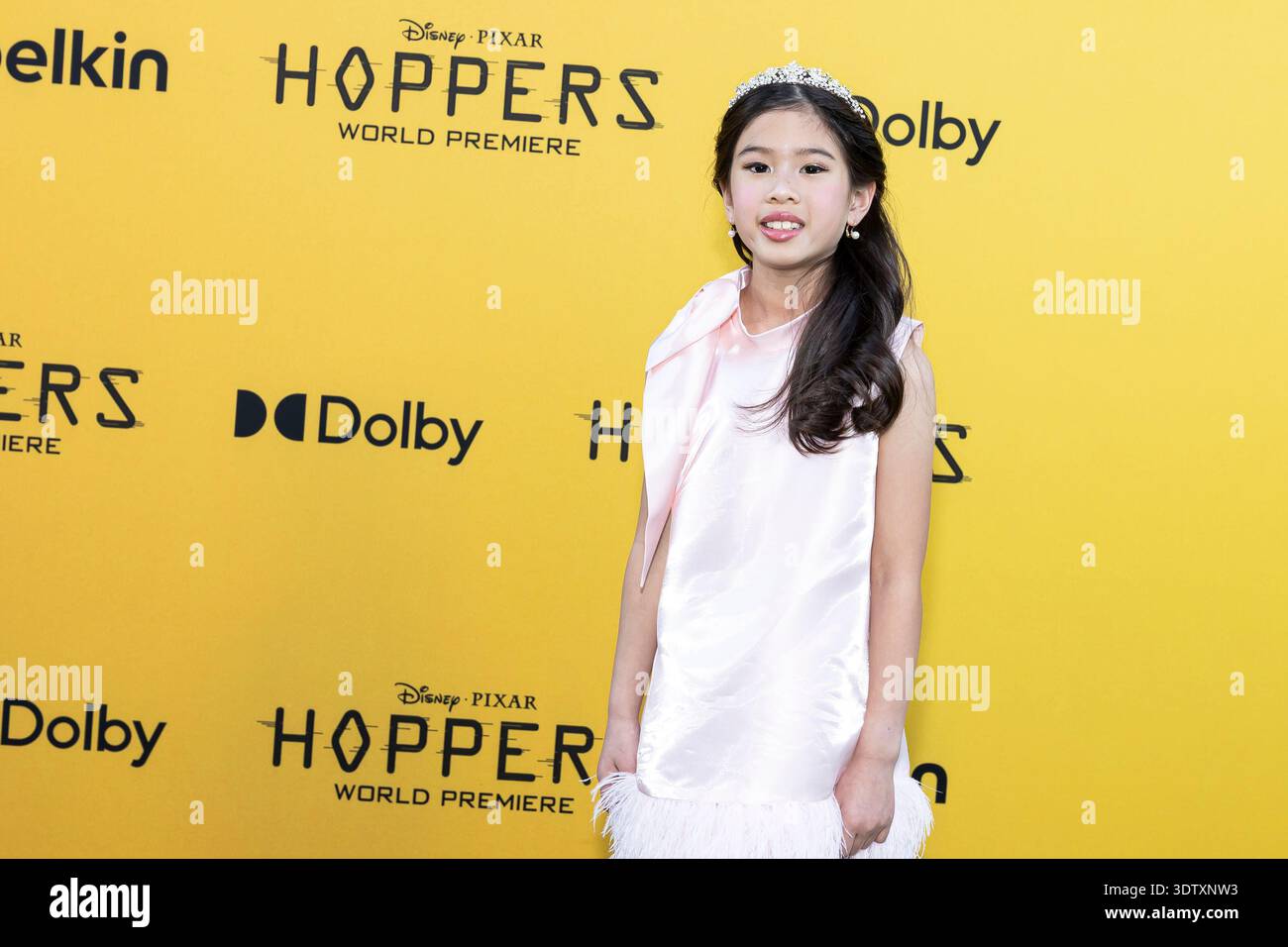 Lila Liu attends the arrivals of the World Premiere of Disney and Pixar ...