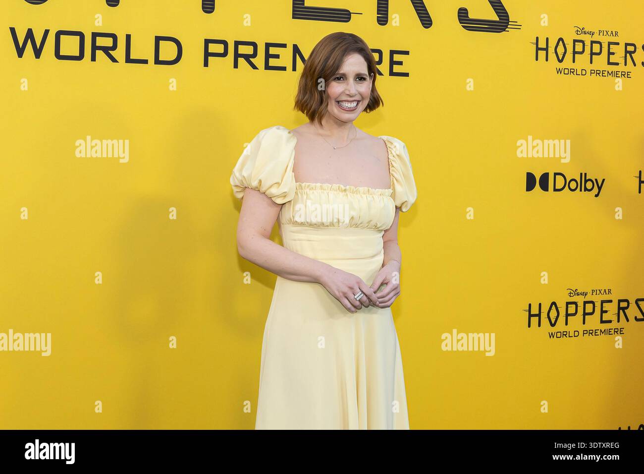 Vanessa Bayer attends the arrivals of the World Premiere of Disney and ...