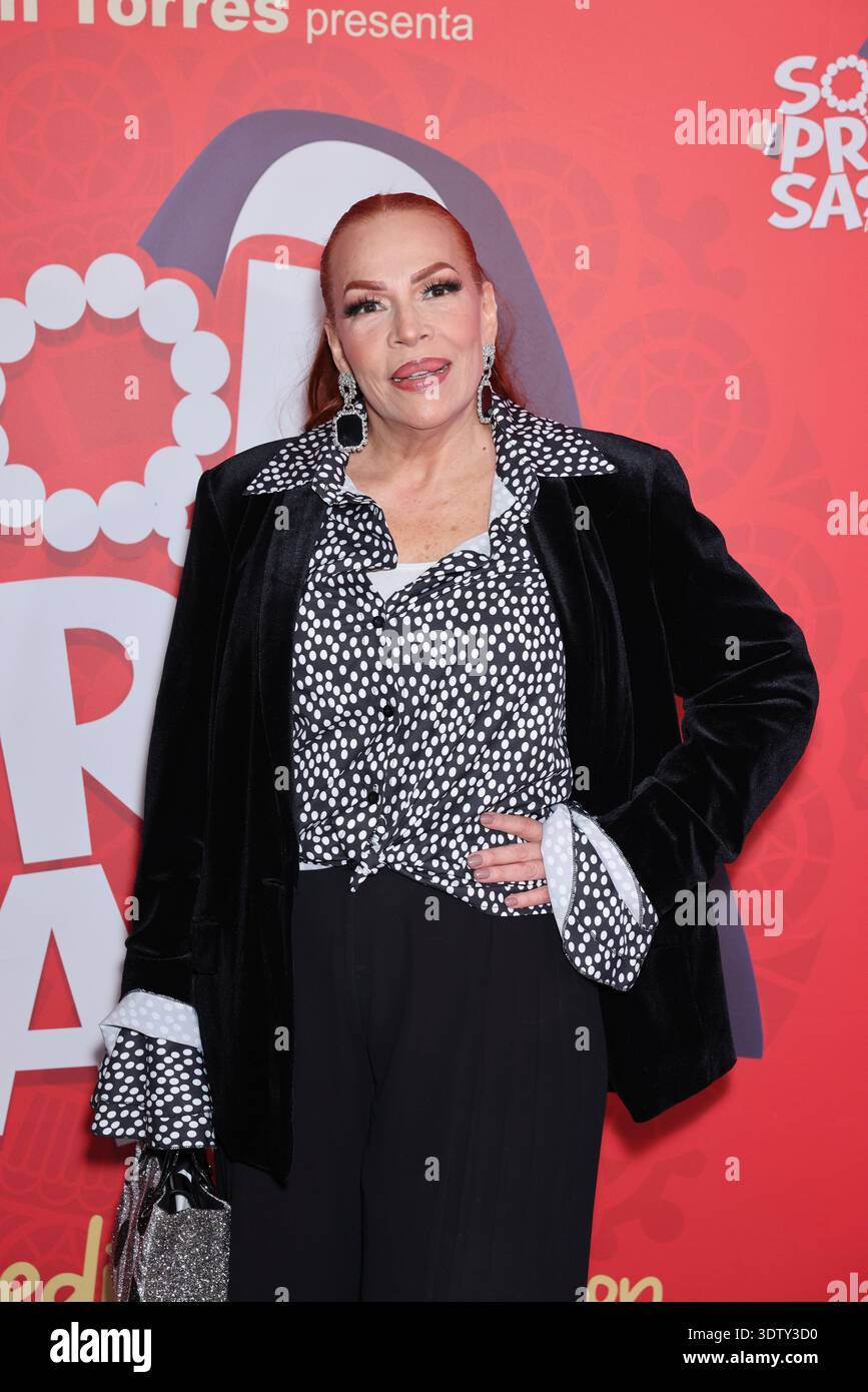 Maria del Sol attends the red carpet for the theater play Sorpresas A ...