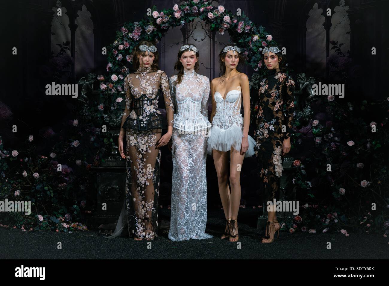 London, UK. 23rd Feb, 2026. Backstage Photoshoot at the Aadnevik show ...