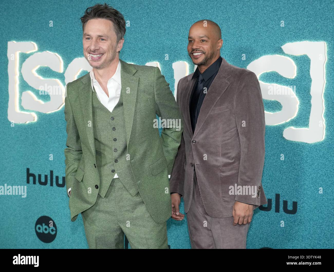 (L-R) Zach Braff and Donald Faison at the ABC/Hulu's "SCRUBS" Season 1 ...