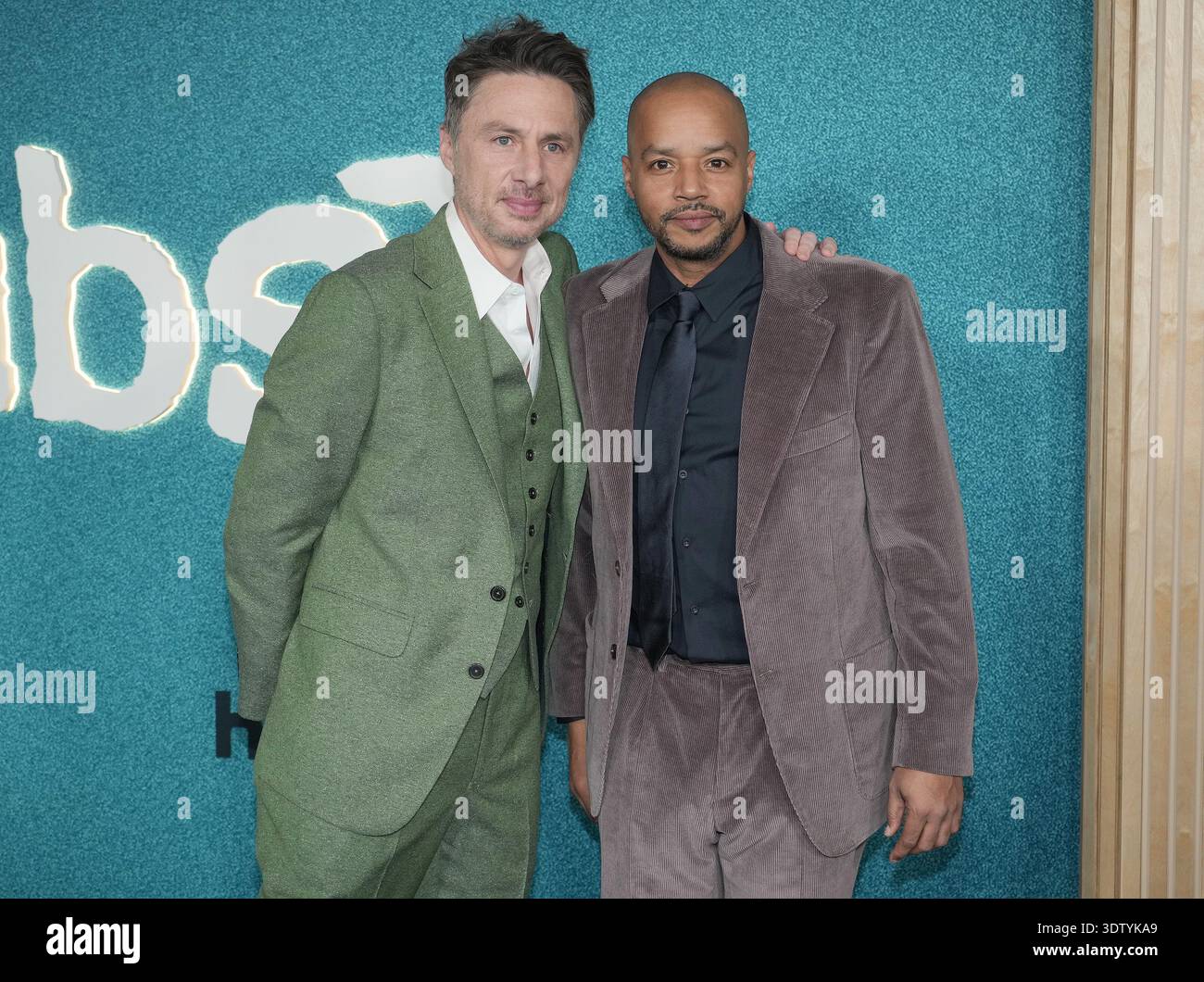 (L-R) Zach Braff and Donald Faison at the ABC/Hulu's "SCRUBS" Season 1 ...