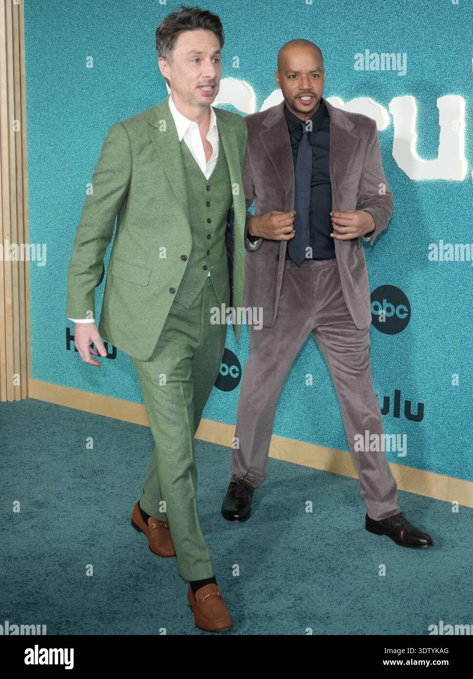 (L-R) Zach Braff and Donald Faison at the ABC/Hulu's "SCRUBS" Season 1 ...