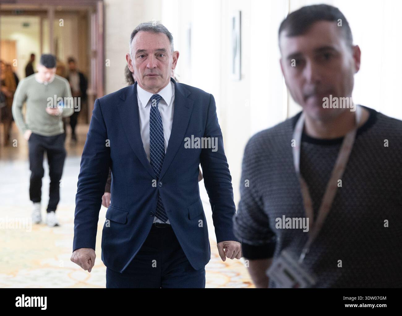 Sumar deputy Enrique Santiago on his arrival at the Speaker's Meeting ...