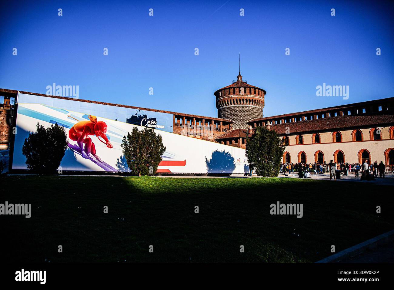 The Fan Village at Sforza Castle seen during the penultimate day of the ...