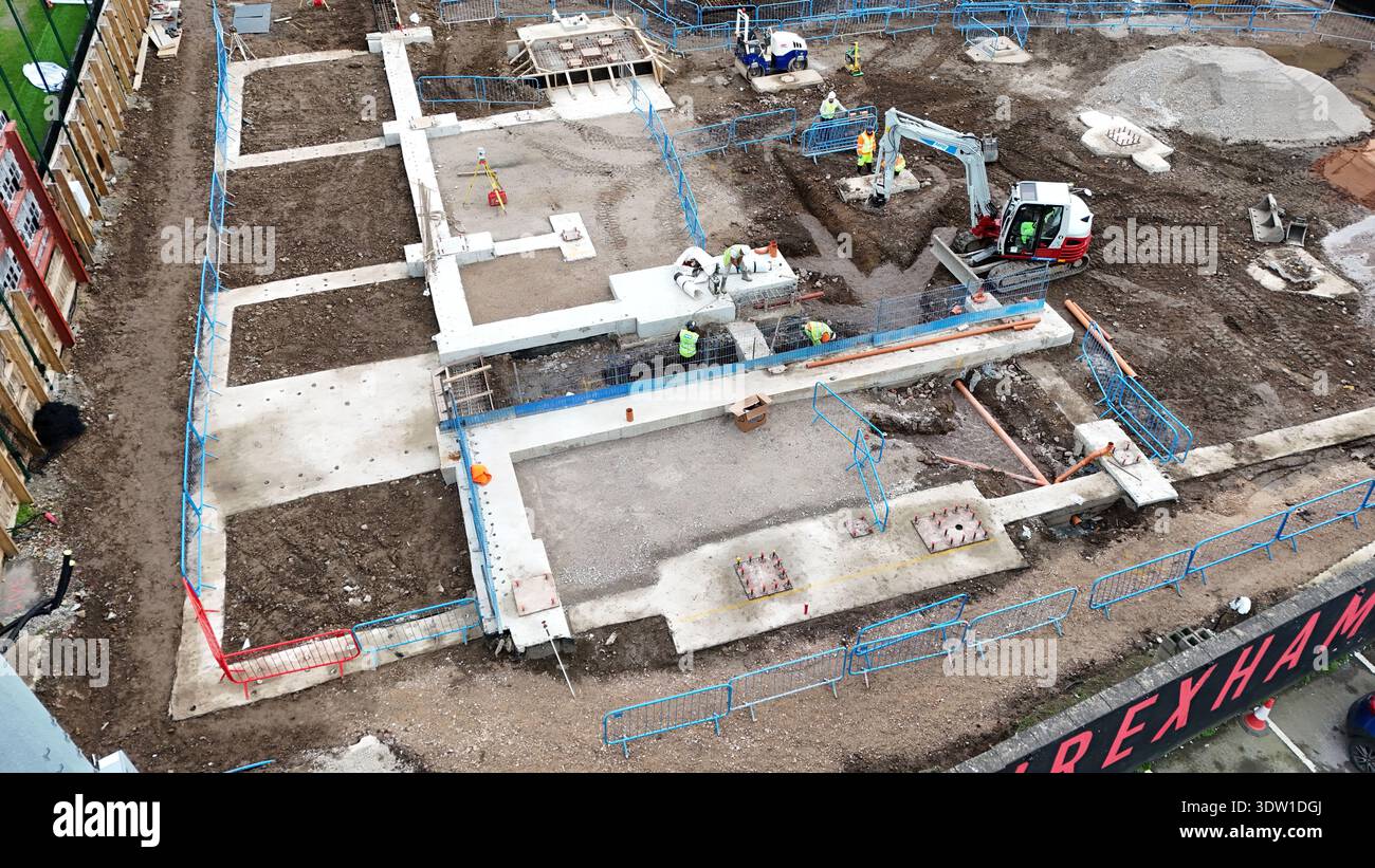 Wrexham AFC Kop stand development 24 February 2026 Stock Photo - Alamy