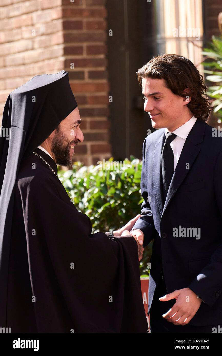 Carlos Morales attends religious ceremony in honor of Irene of Greece ...