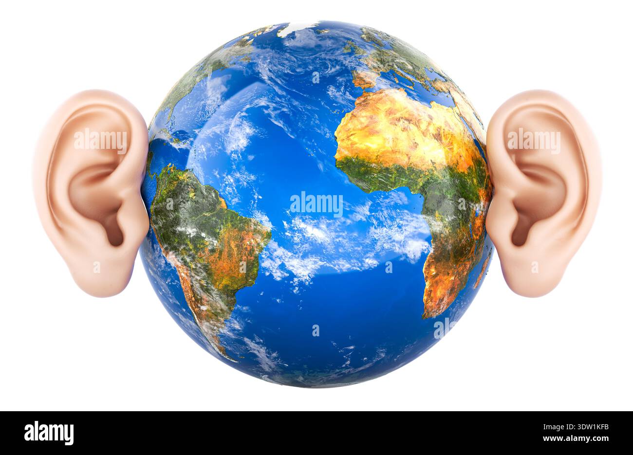Planet earth human ears hi-res stock photography and images - Alamy