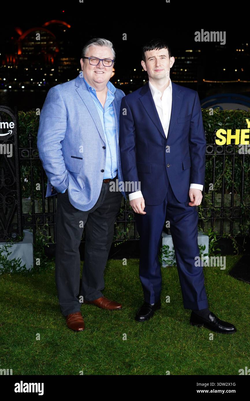 Simon Delaney and Scott Reid attend the Young Sherlock world premiere ...