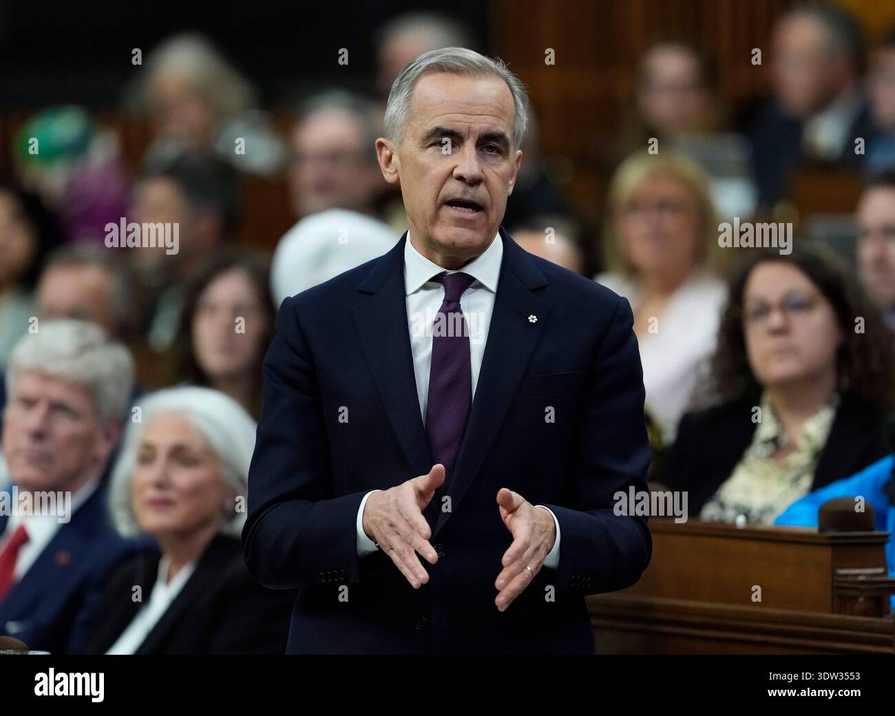 Prime Minister Mark Carney rises during Question Period in the House of ...