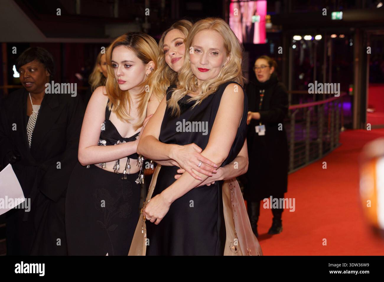 Viola Prettejohn, Amanda Seyfried and Mona Fastvold attend the "The ...