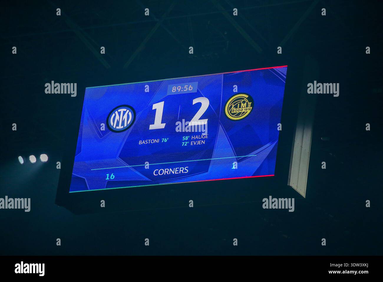 Bodo Glimt defeats Inter during the UEFA Champions League, KO play-offs ...