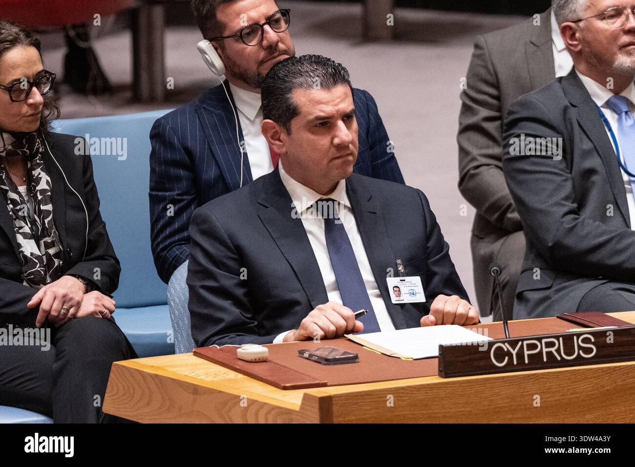 Michael Damianos, Minister of Energy, Commerce and Industry attends ...