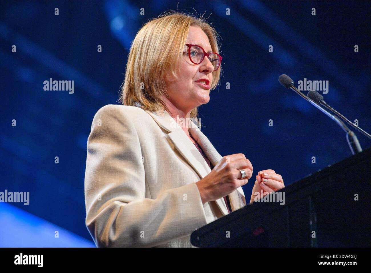 Victorian Premier Jacinta Allan speaks during the Future Victoria ...
