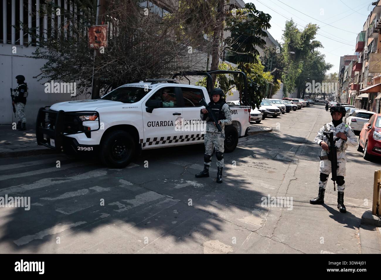 Mexico City, Cdmx, Mexico. 24th Feb, 2026. Two days after the capture ...