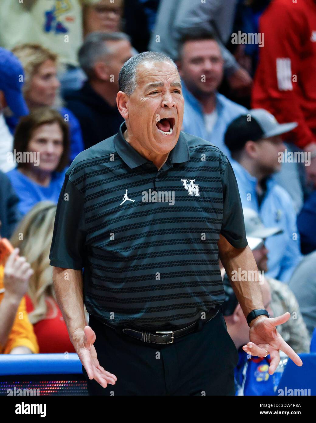 Houston head coach Kelvin Sampson during an NCAA college basketball ...