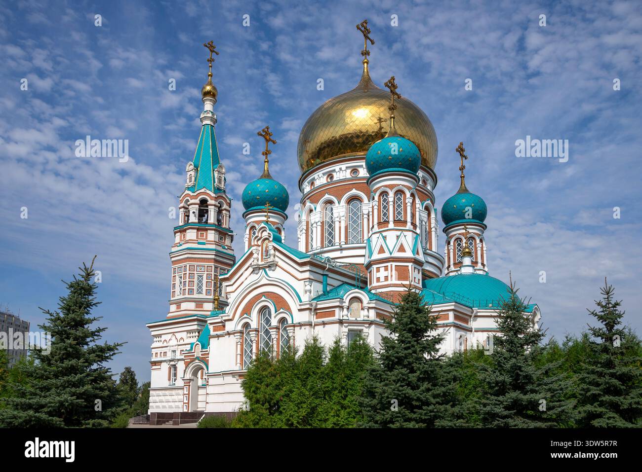 OMSK, RUSSIA - AUGUST 27, 2025: Cathedral of the Assumption of the ...