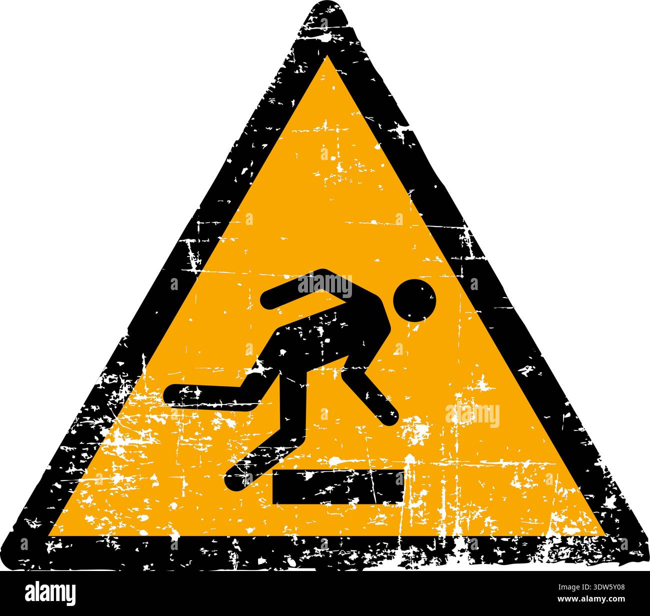 Caution tripping hazard sign Stock Vector Images - Alamy