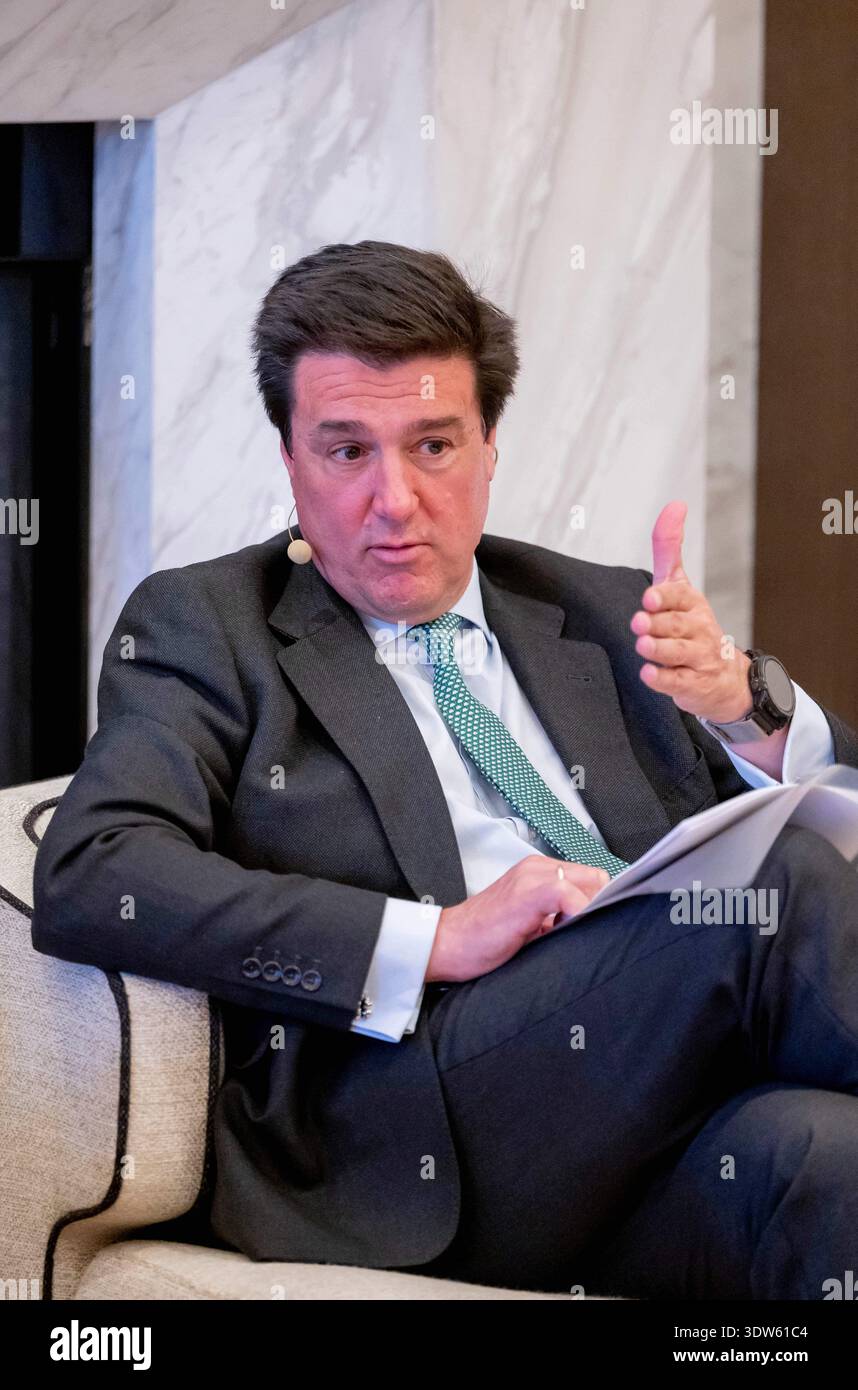 Merlin Properties CEO, Ismael Clemente, during the PwC briefing 'M&A ...