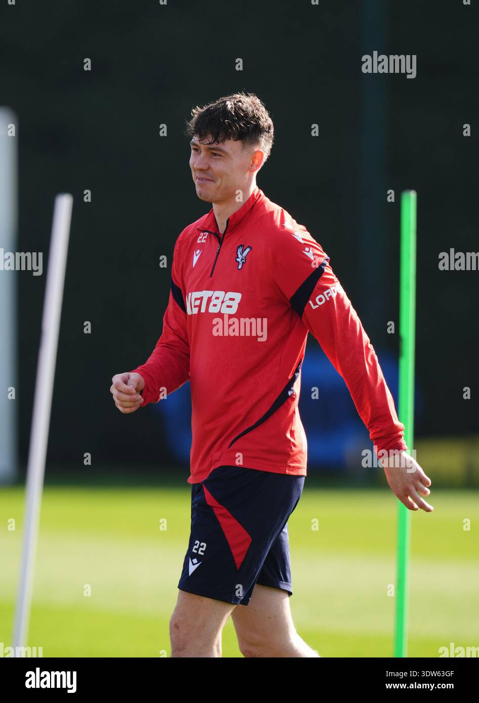Crystal Palace's Jorgen Strand Larsen during a training session at ...